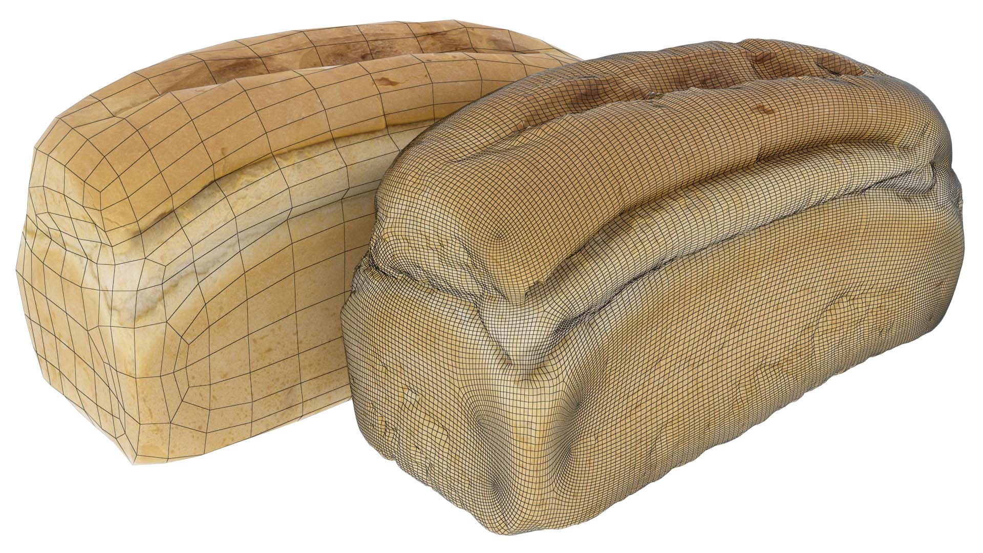 3d Bread Loaf - Versions