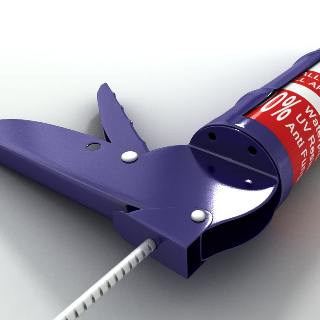 3d Silicone Tube Gun Model