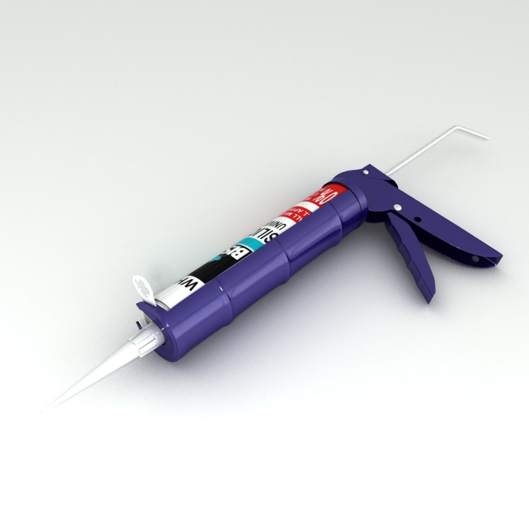 3d Silicone Tube Gun Model