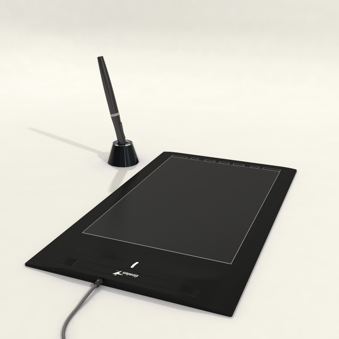 3d Model Of Genius Graphic Tablet