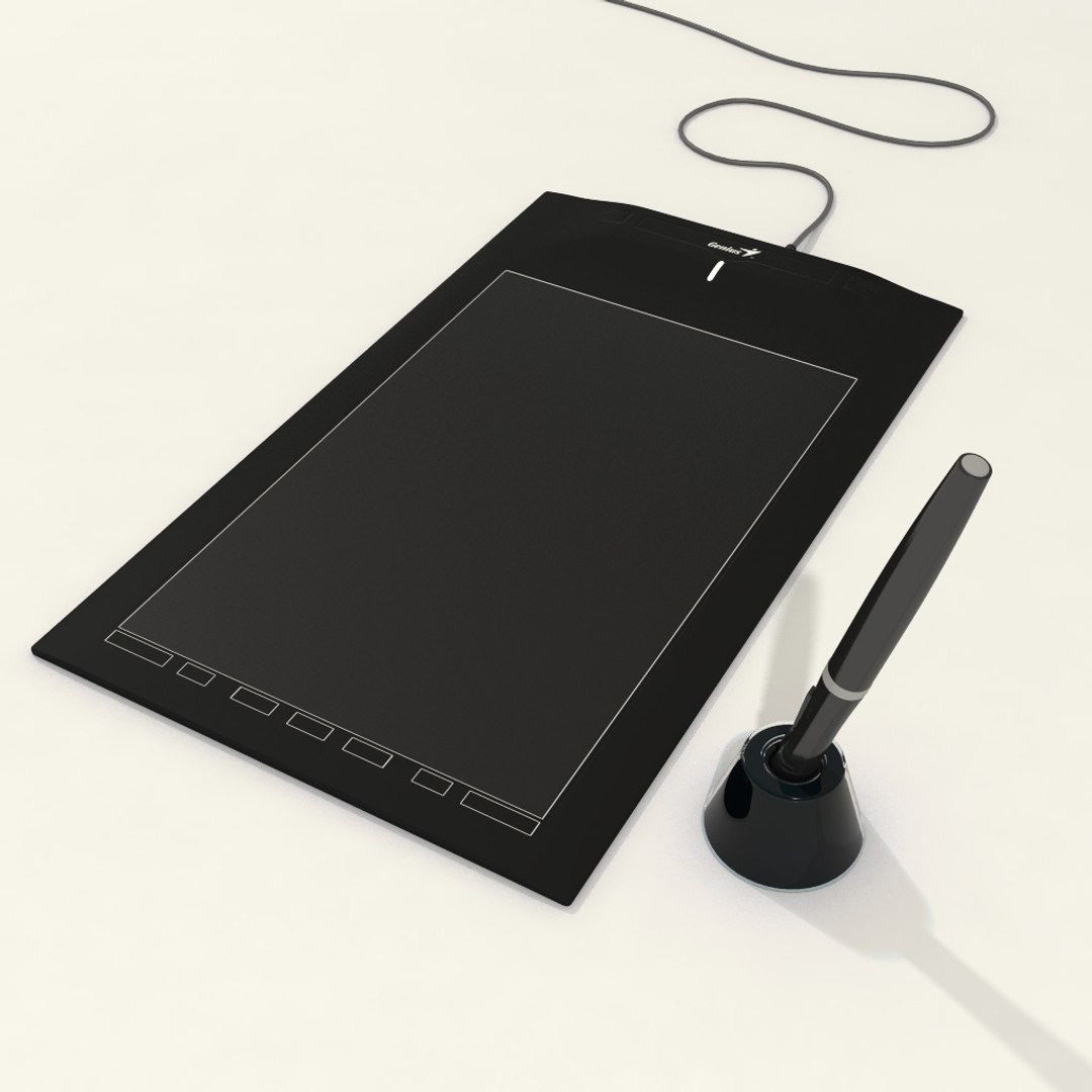 3d Model Of Genius Graphic Tablet