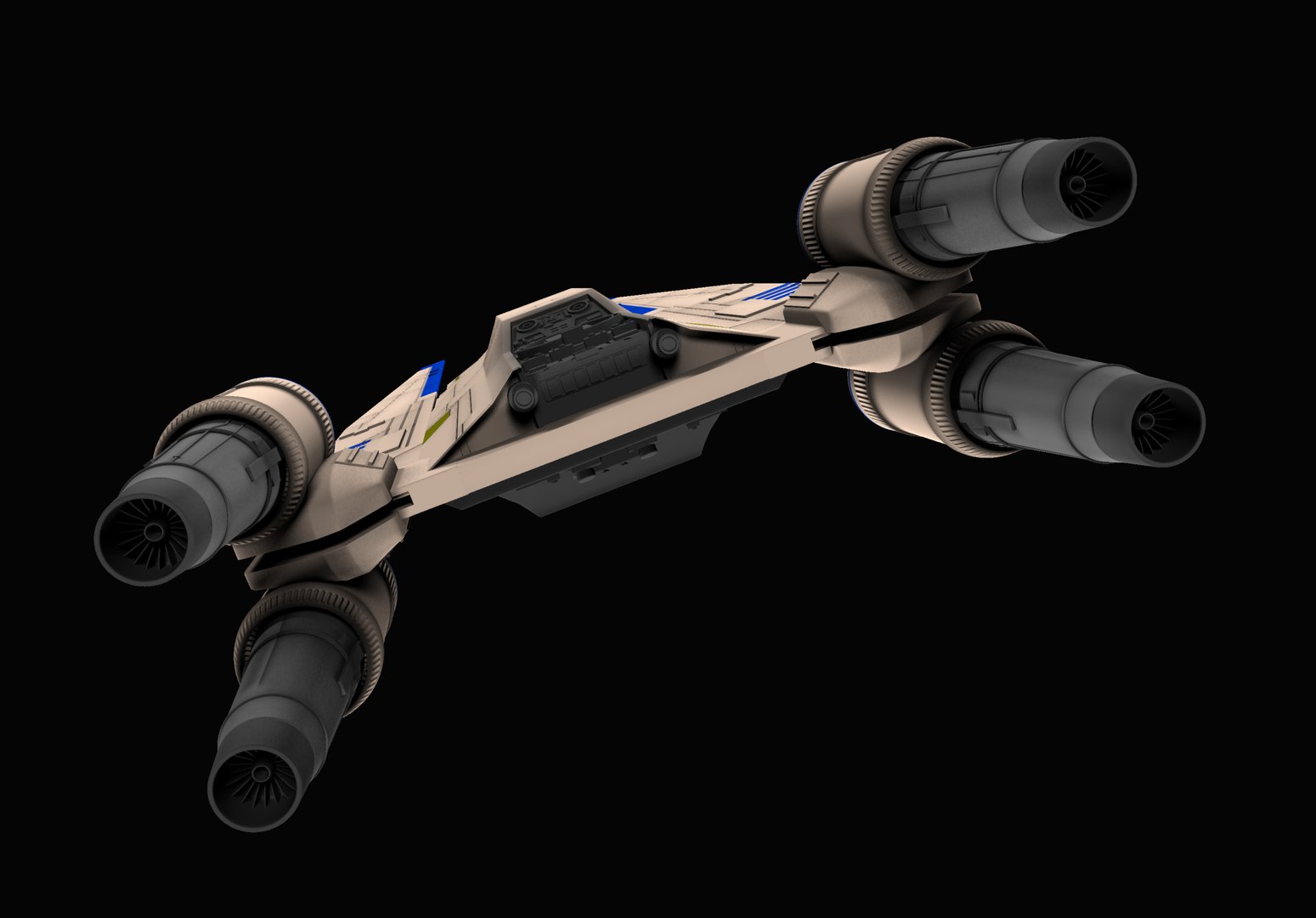 U-wing Fighter Star Wars 3d Model