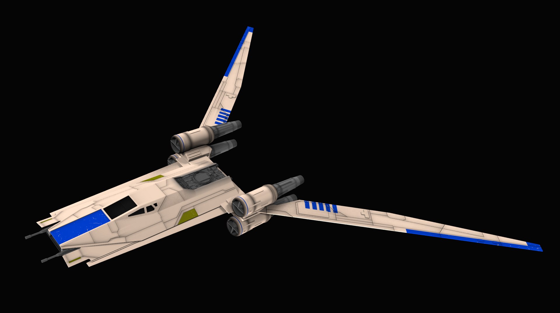 U-wing Fighter Star Wars 3d Model