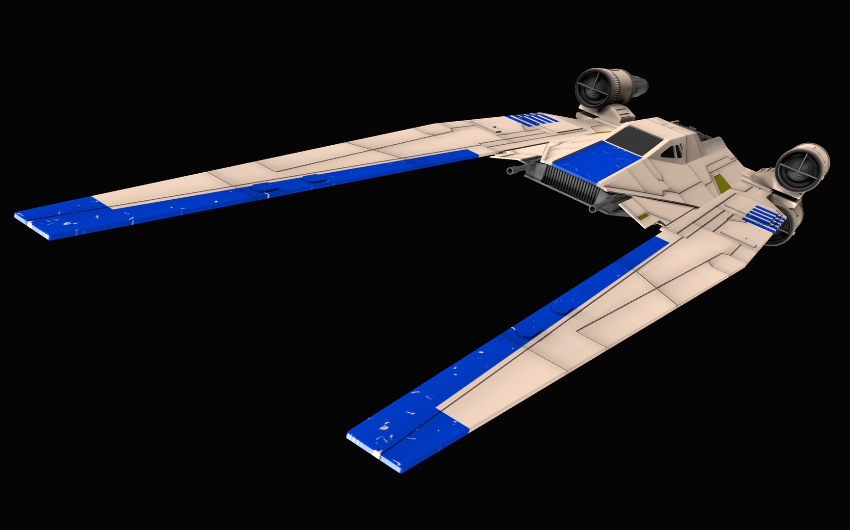 U-wing Fighter Star Wars 3d Model