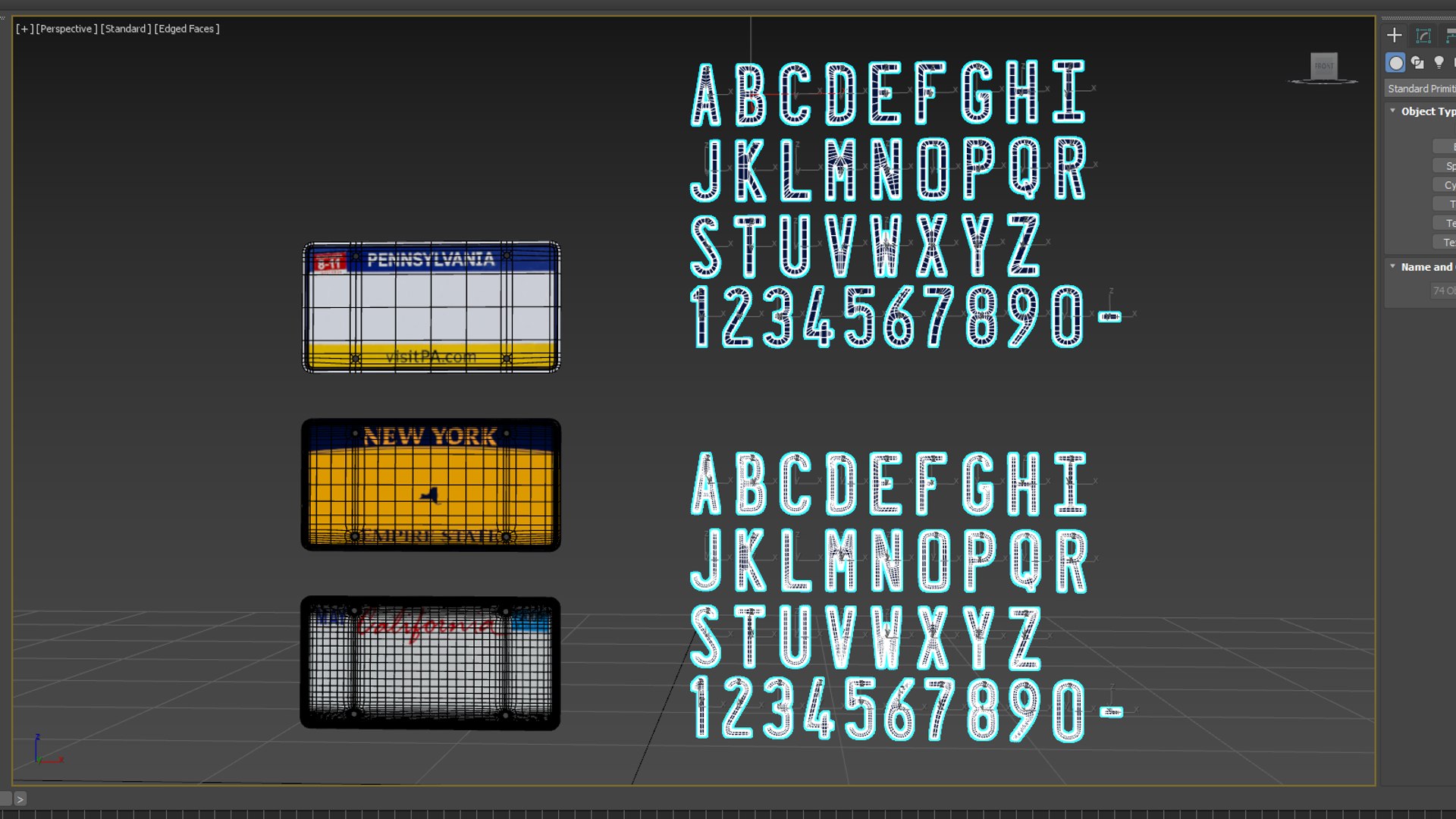 3D Vehicle License Plate Package Model - TurboSquid 1507343