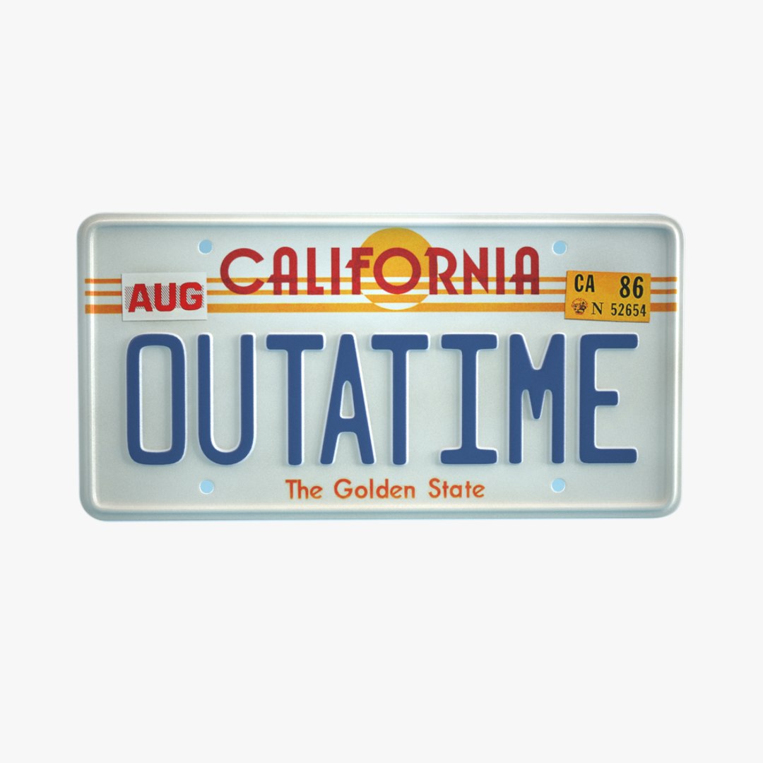 3D Vehicle License Plate Package Model - TurboSquid 1507343