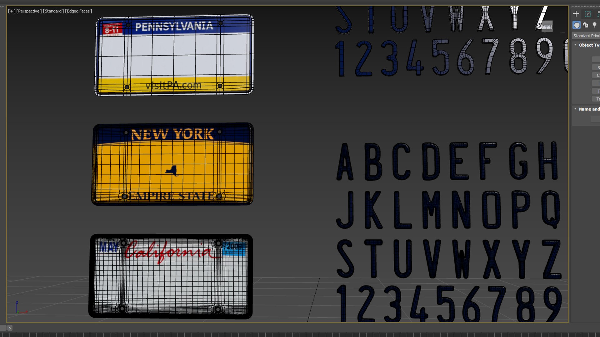 3D Vehicle License Plate Package Model - TurboSquid 1507343