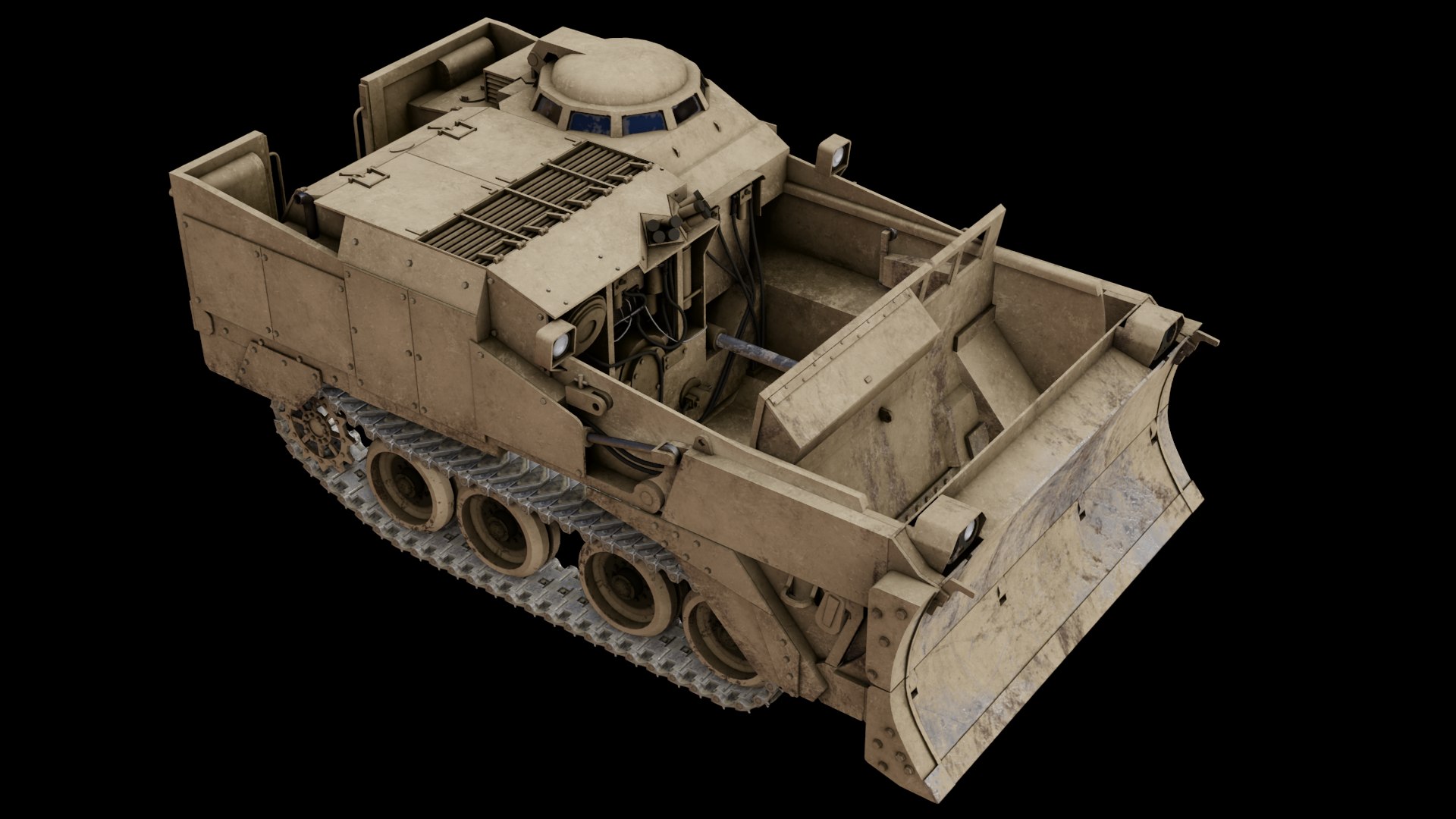 M9 Armored Combat Earth Mover 3D Model - TurboSquid 1732554