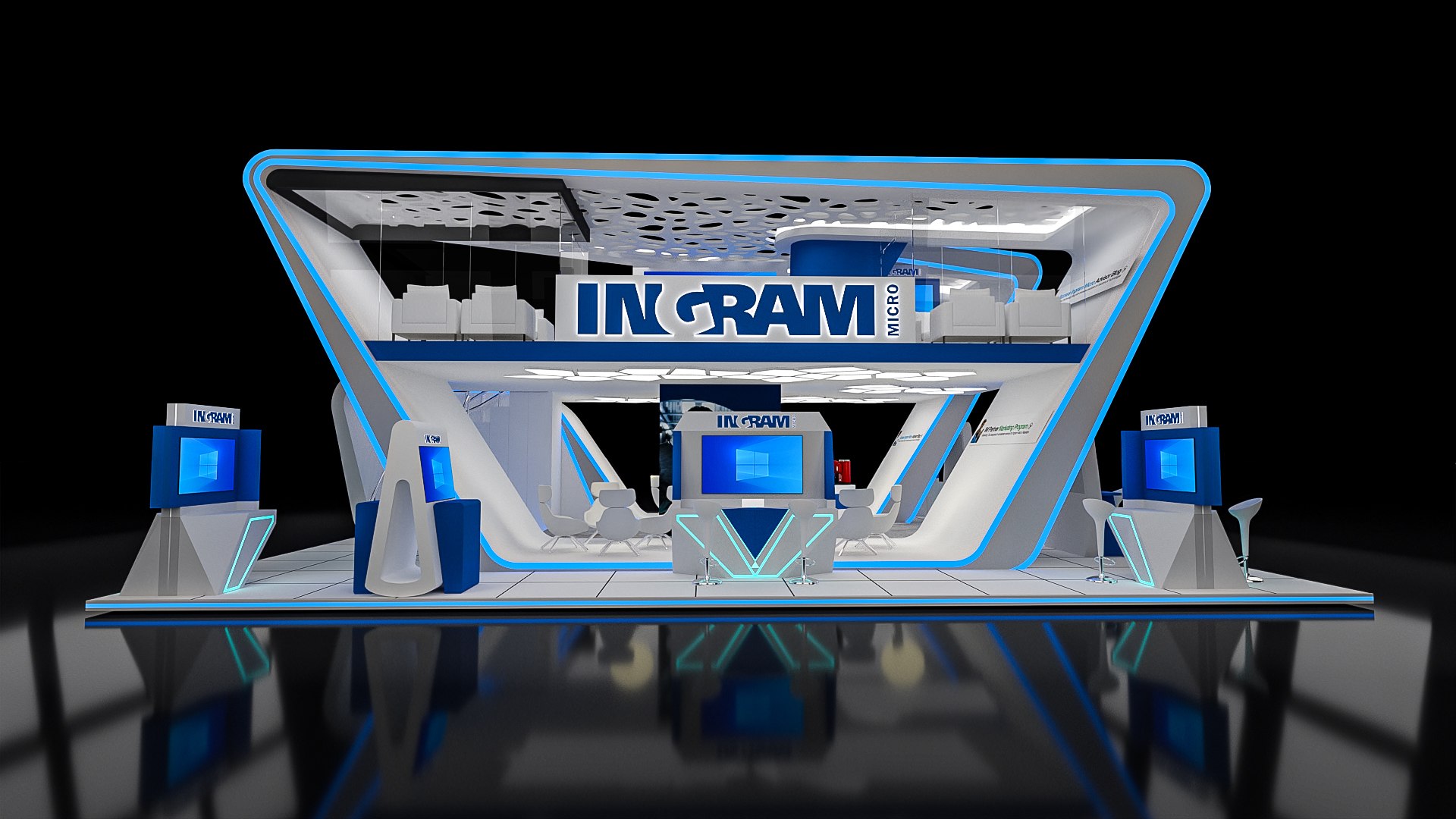 4 Side Open Stand 3D Model - TurboSquid 1994712