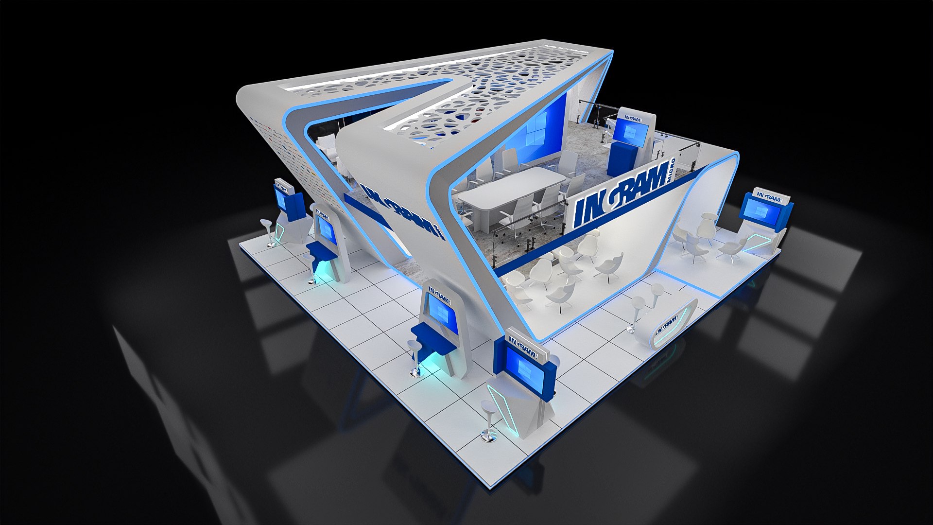 4 Side Open Stand 3D Model - TurboSquid 1994712