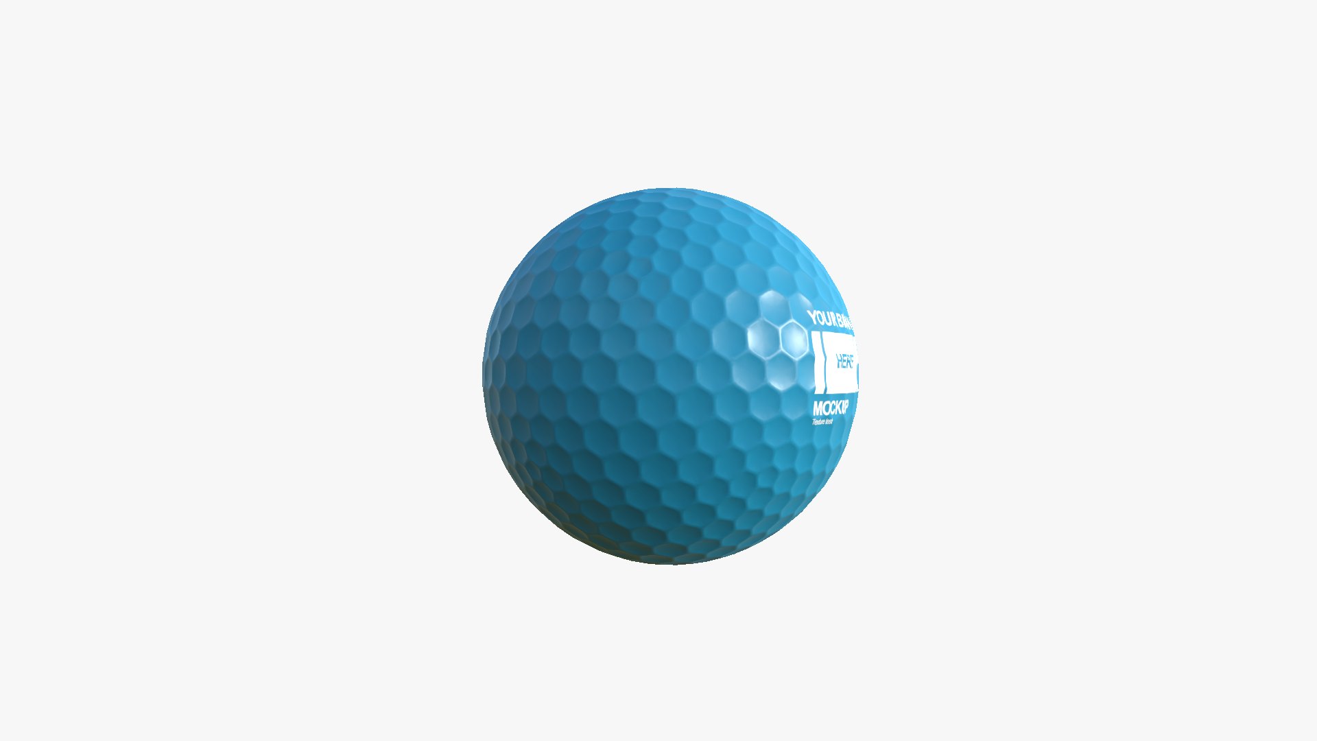 3D Golf Ball - Blank Mock Up Basic Template - TurboSquid 2112489