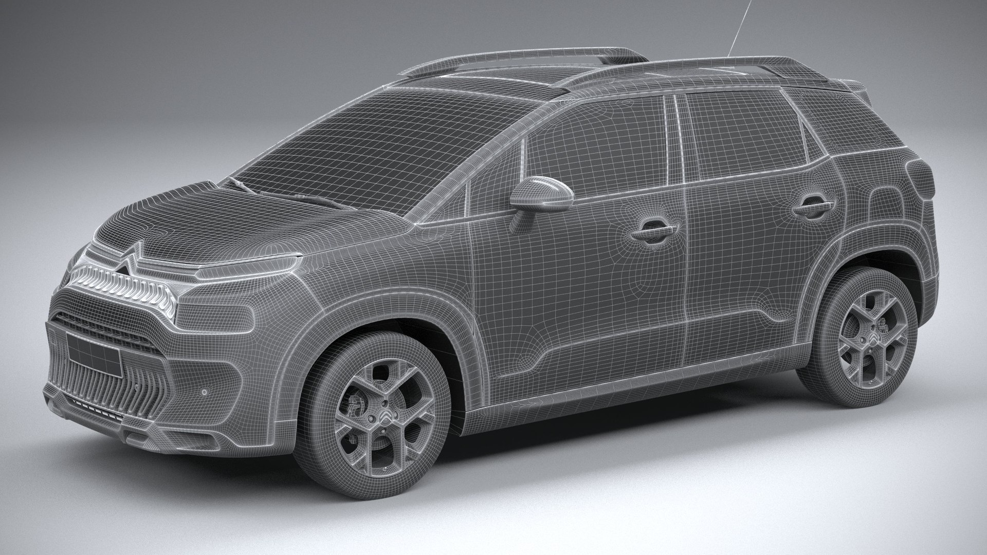 Citroen c3 aircross 3D model - TurboSquid 1698601