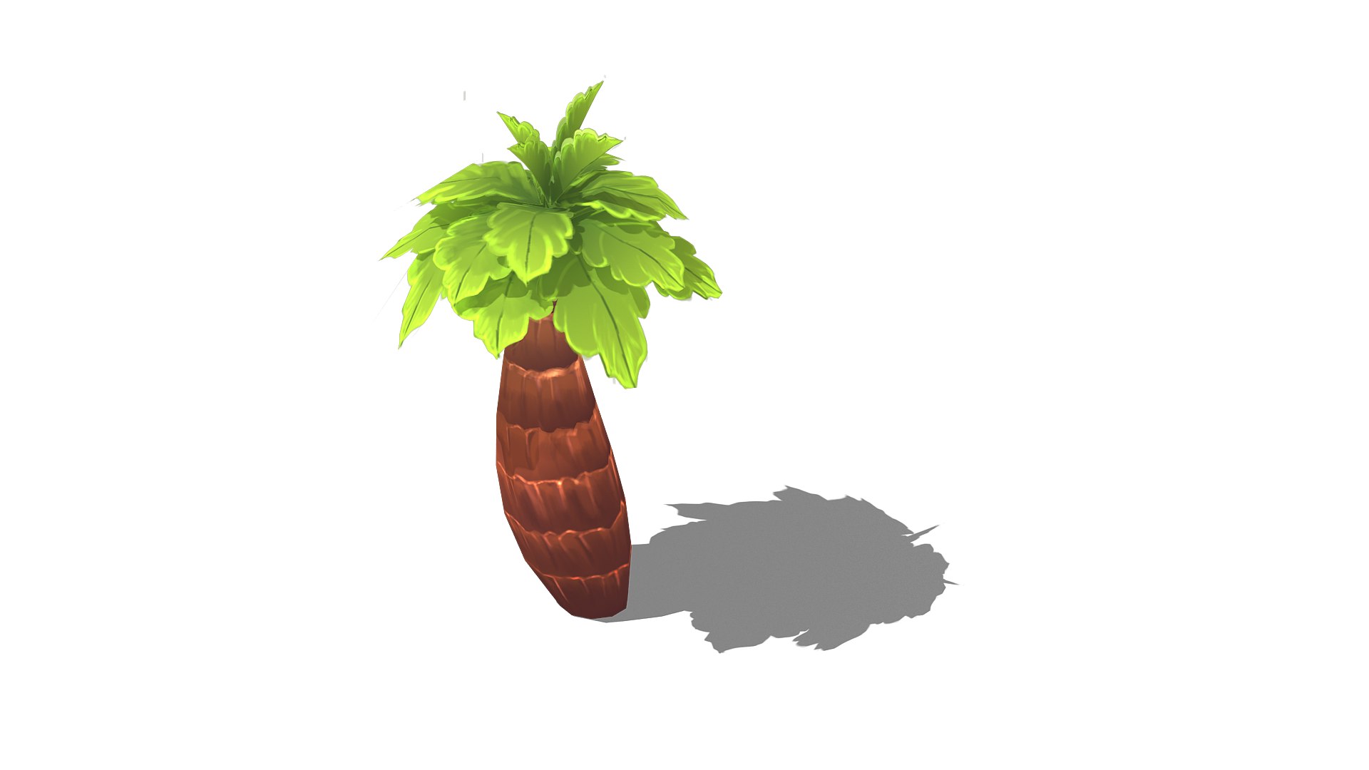 Plam Low Poly 3D Model - TurboSquid 2120850