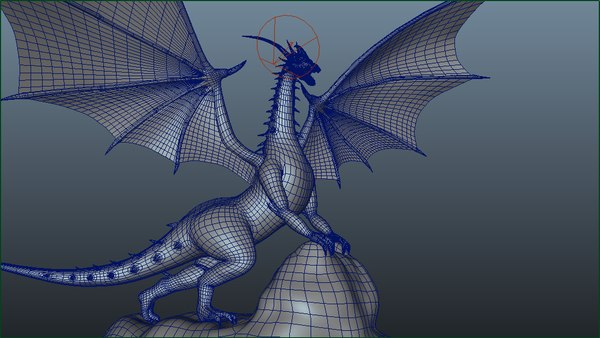 dragon fantasy 3d obj