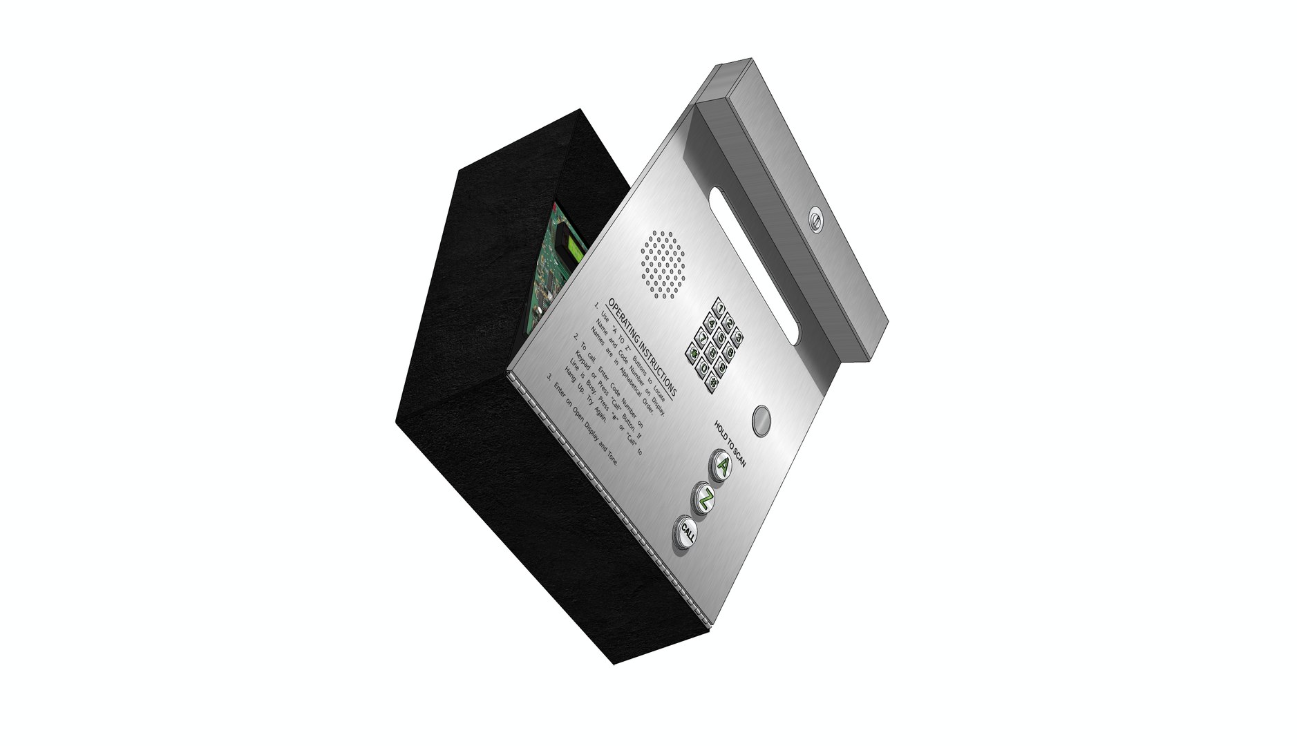 3D Model DoorKing 1835 Building Entry Box - TurboSquid 2174210