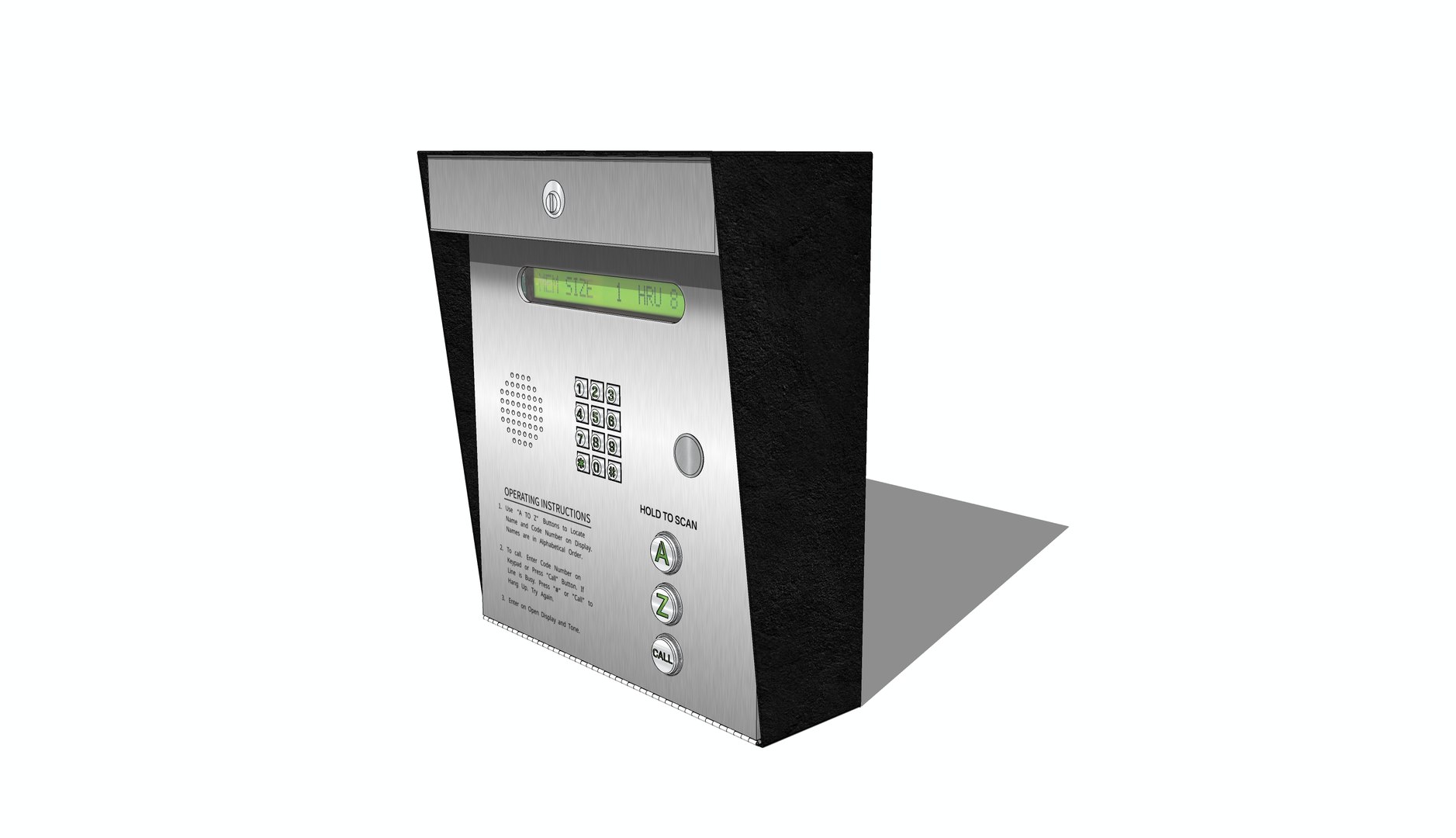 3D Model DoorKing 1835 Building Entry Box - TurboSquid 2174210