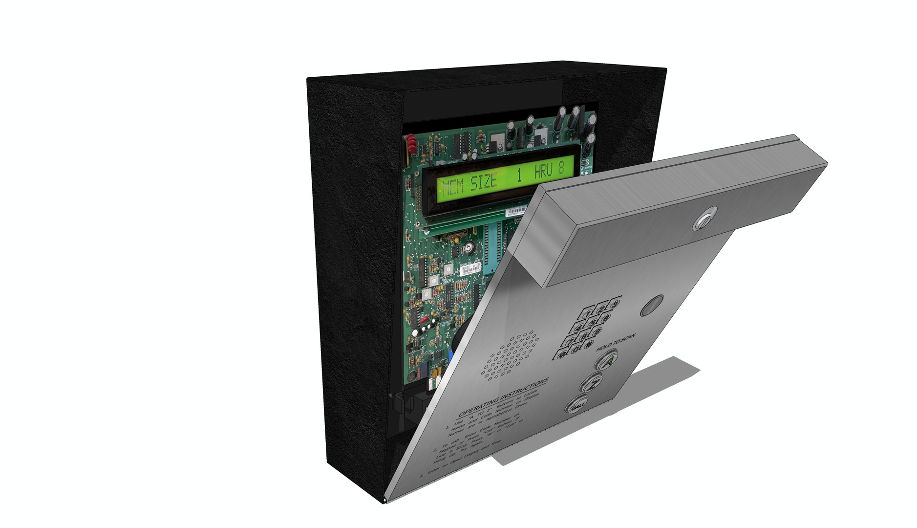 3D Model DoorKing 1835 Building Entry Box - TurboSquid 2174210