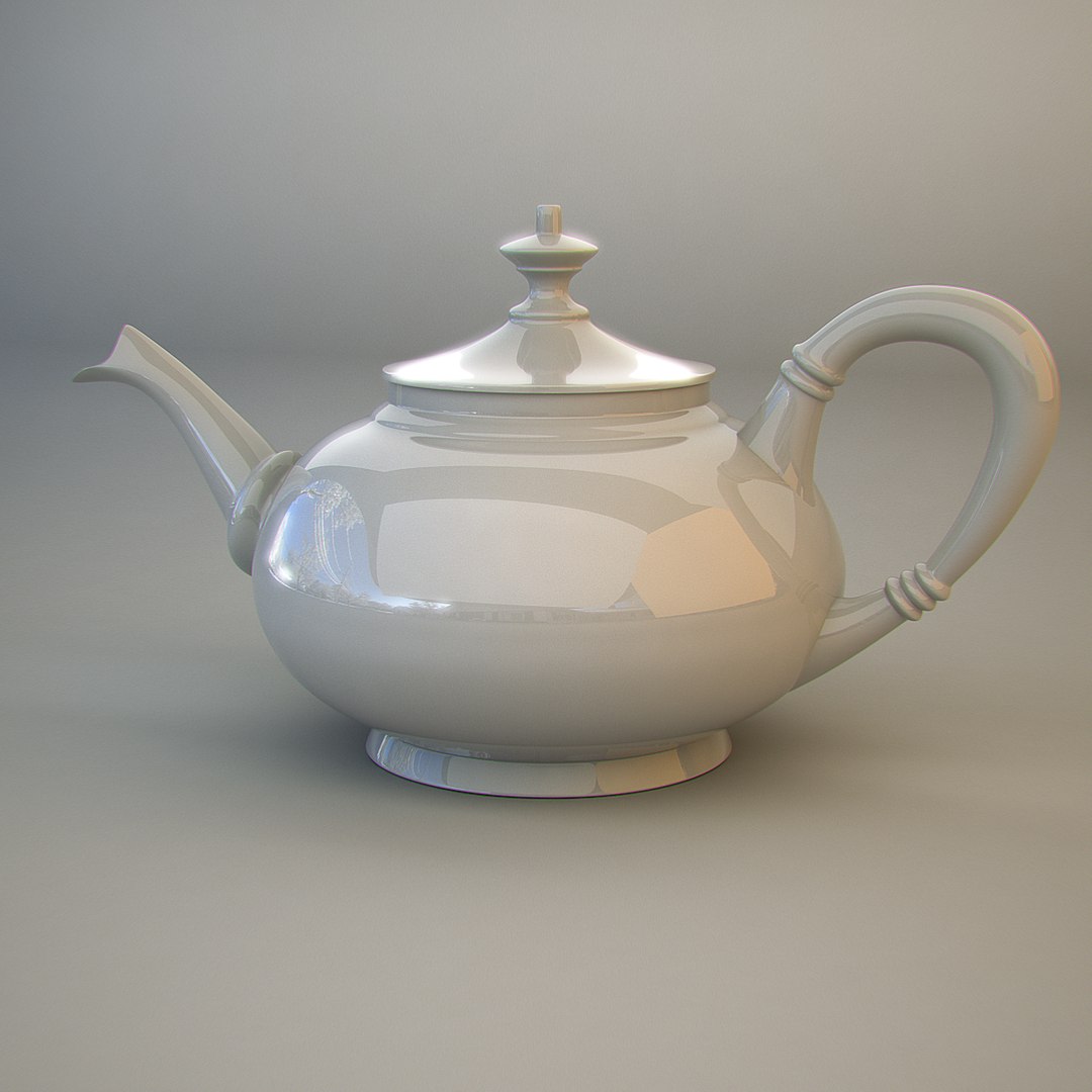 kettle modeled materials 3d max