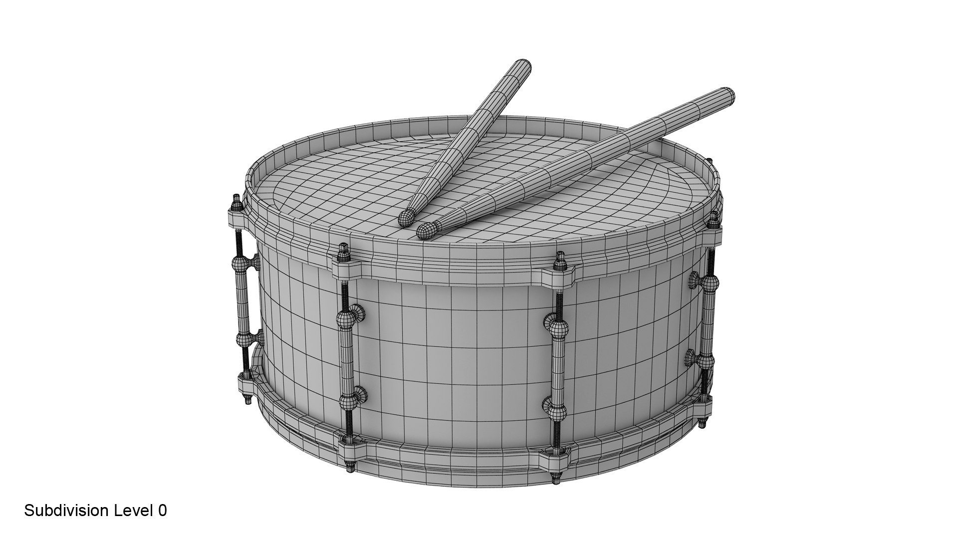 Snare Drum 3D Model - TurboSquid 1640287