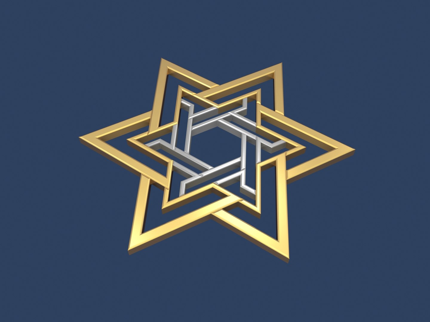 3D star david - TurboSquid 1417186