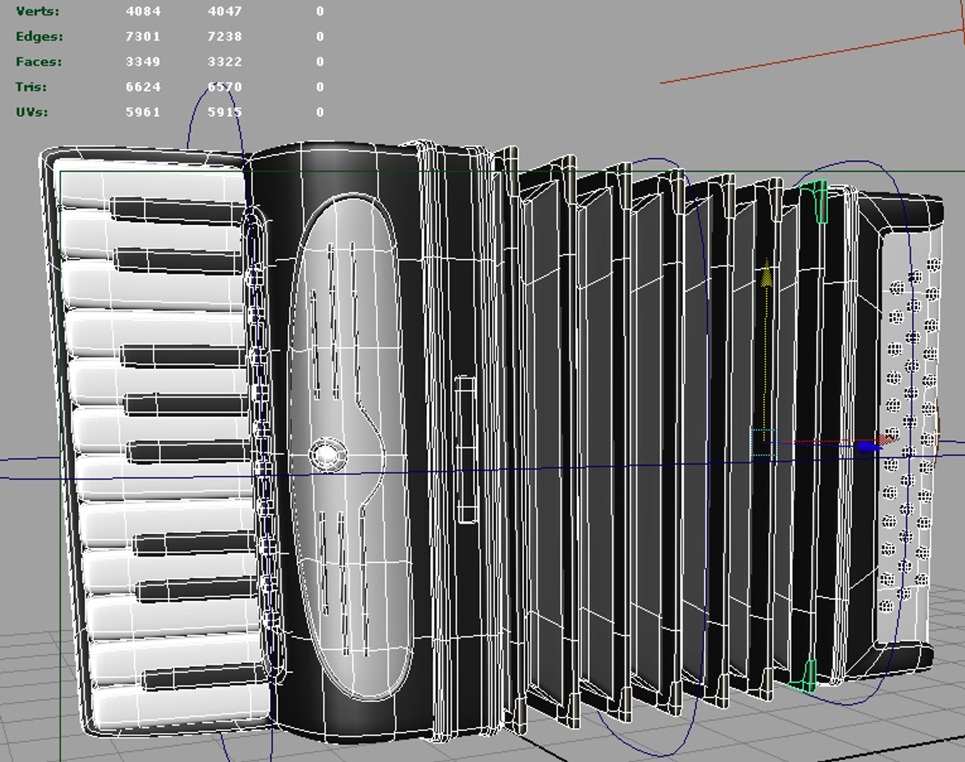 Free Accordion 3d Model