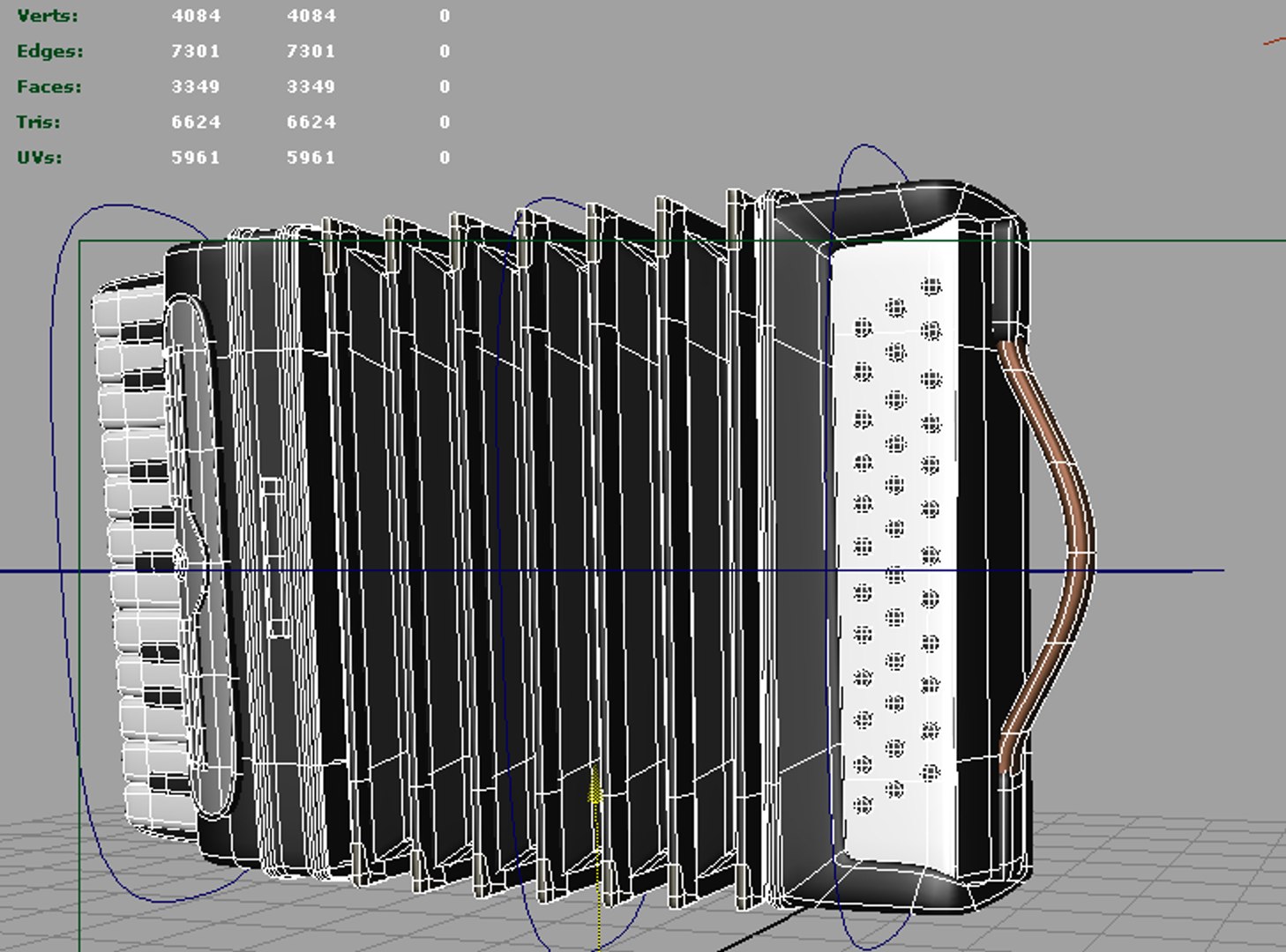 Free Accordion 3d Model
