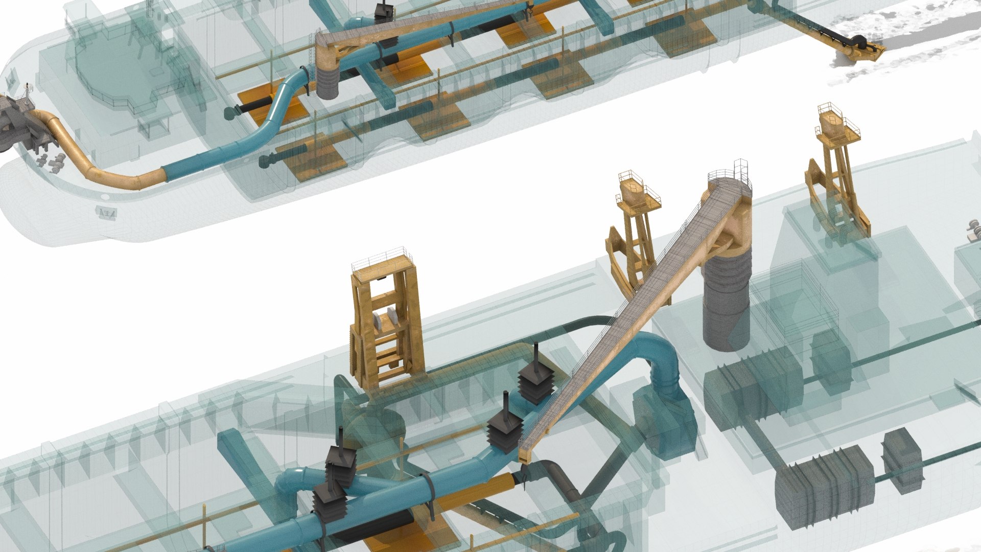 Dredger 3D Model - TurboSquid 1899469