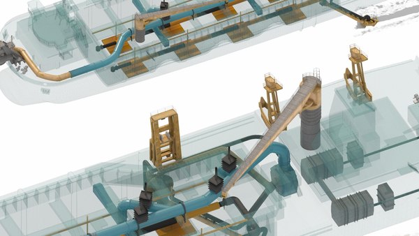 Dredger 3D model - TurboSquid 1899469