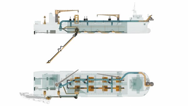 Dredger 3D model - TurboSquid 1899469