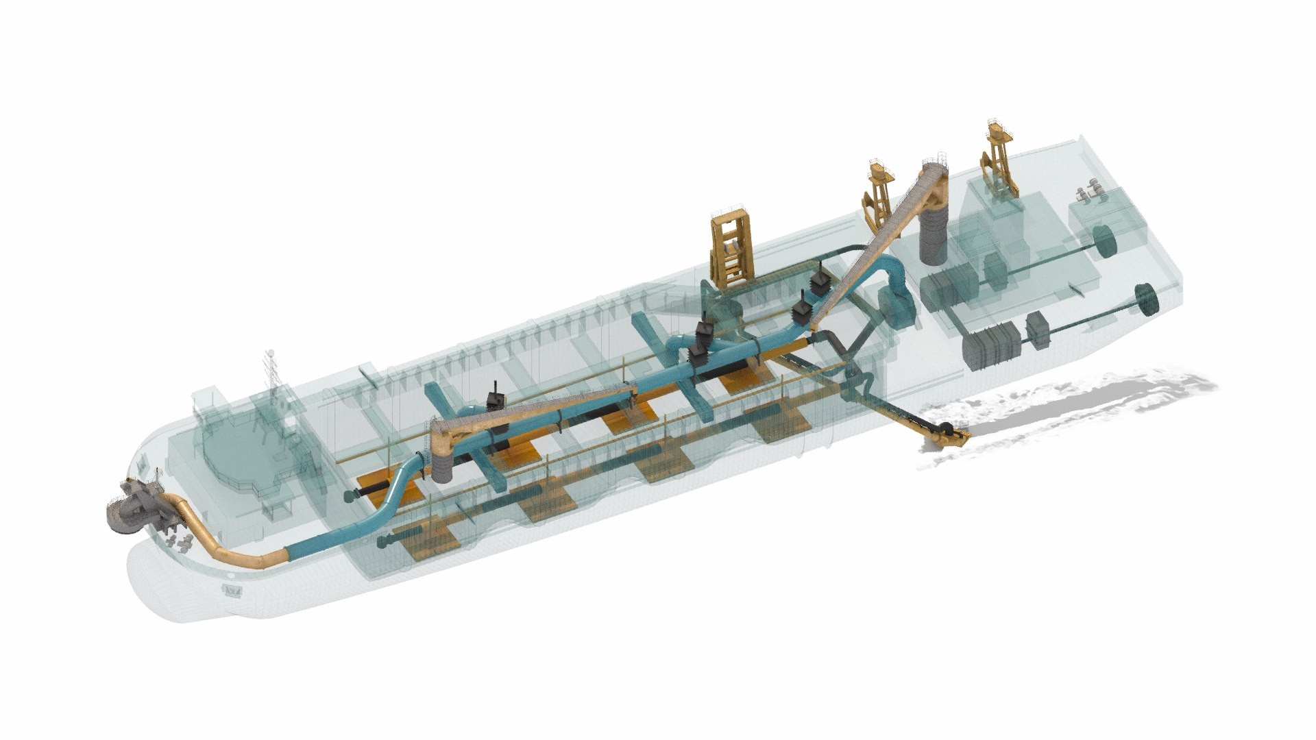 Dredger 3D Model - TurboSquid 1899469