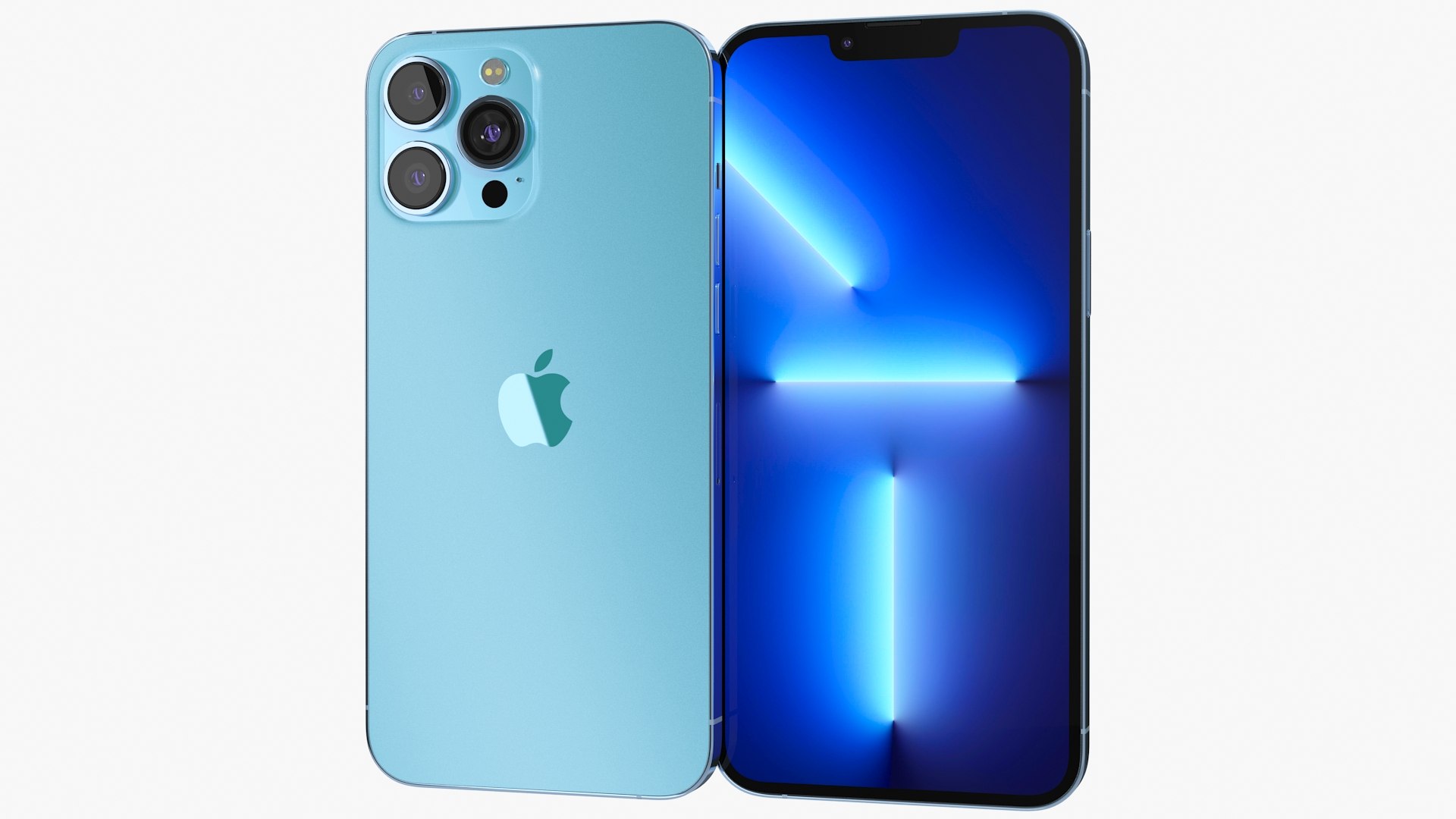 Apple iPhone 13 Pro Max Blue 3D model - TurboSquid 1788603