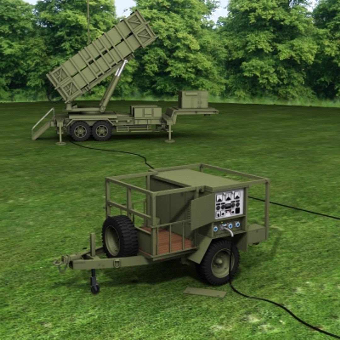 Portable Generator Military 3d Model