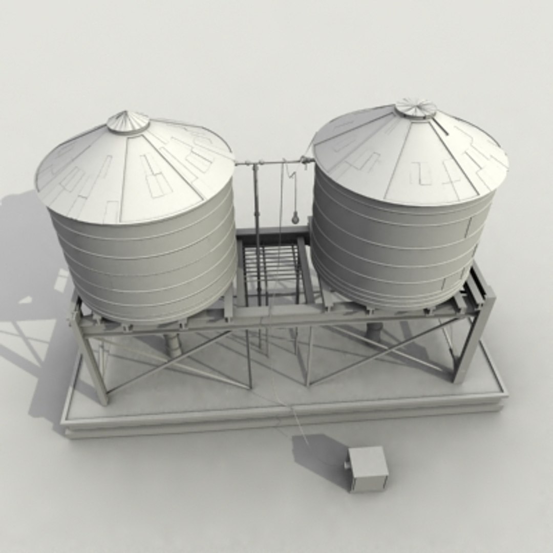 3d Definition Water Tank Model
