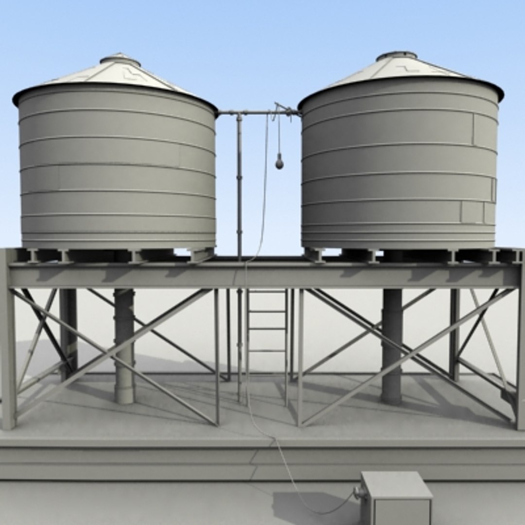 3d Definition Water Tank Model