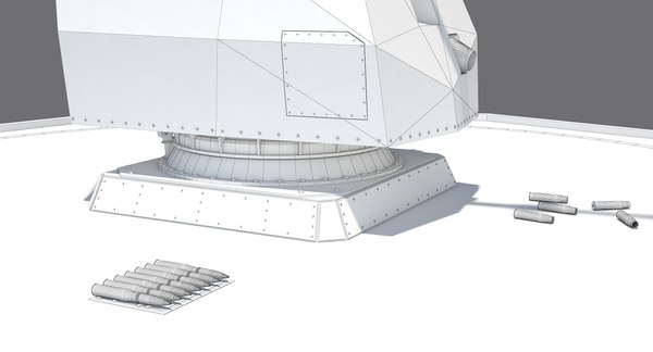 5 インチ Mk-8 Mod 1 海軍砲 4 門3Dモデル - TurboSquid 1882437