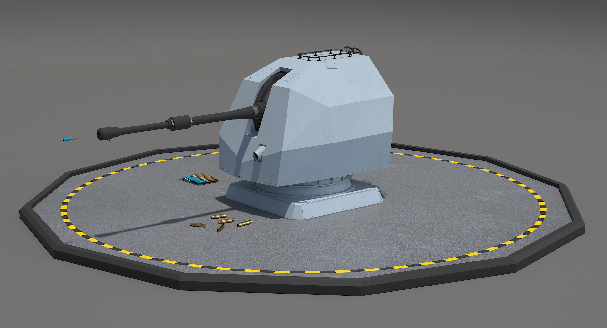 5 インチ Mk-8 Mod 1 海軍砲 4 門3Dモデル - TurboSquid 1882437