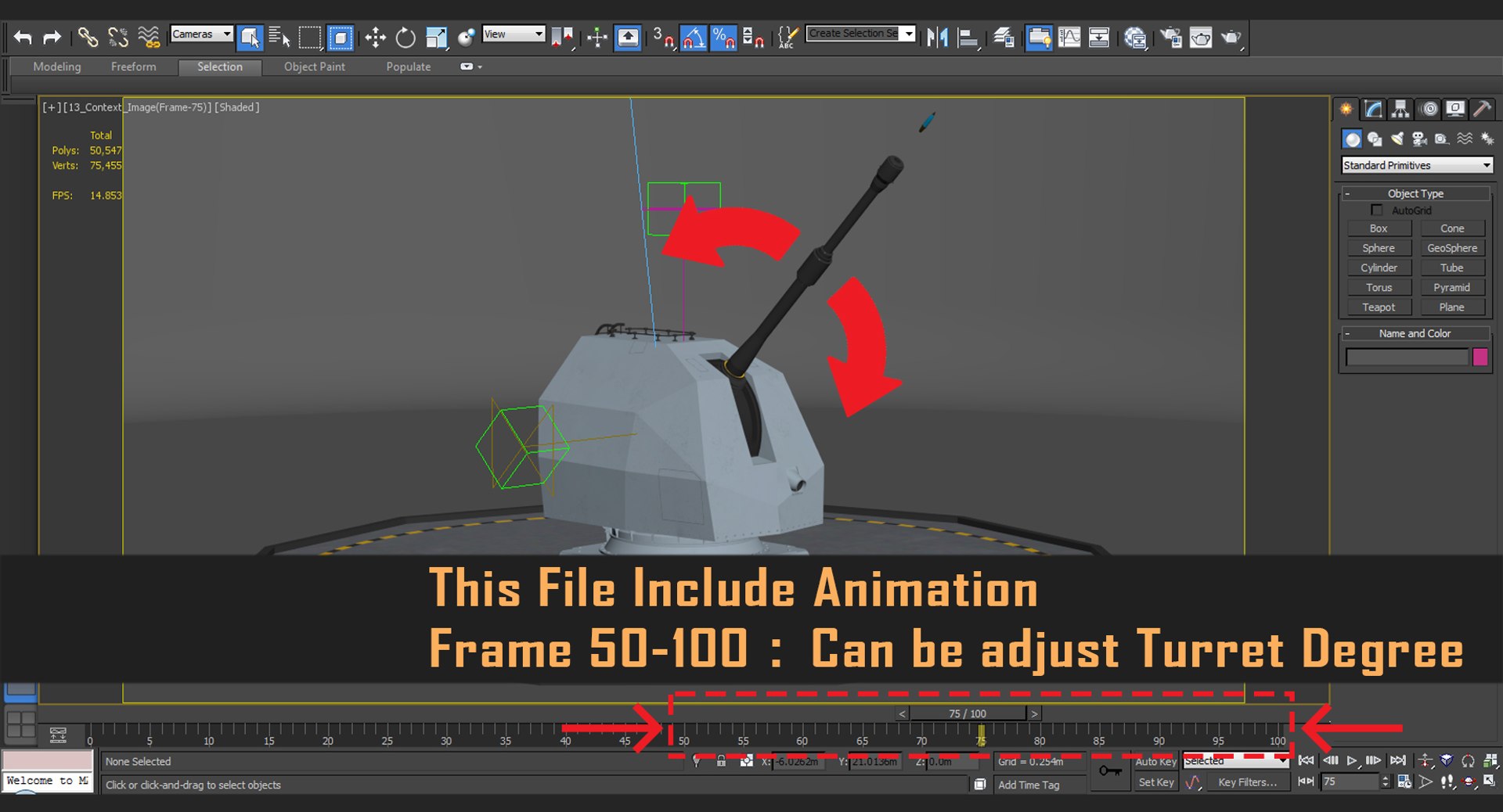 3D Model 4 5-Inch Mk-8 Mod 1 Naval Gun - TurboSquid 1882437