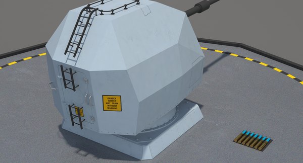 4 5-Inch Mk-8 Mod 1 Naval Gun3Dモデル - TurboSquid 1882437