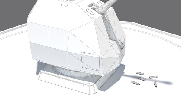 4 5-Inch Mk-8 Mod 1 Naval Gun3Dモデル - TurboSquid 1882437