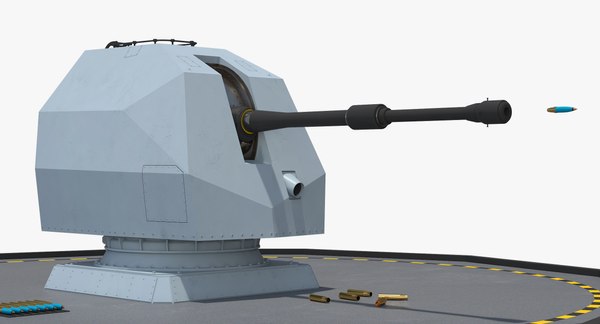 5 インチ Mk-8 Mod 1 海軍砲 4 門3Dモデル - TurboSquid 1882437