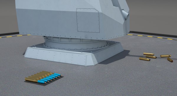 5 インチ Mk-8 Mod 1 海軍砲 4 門3Dモデル - TurboSquid 1882437