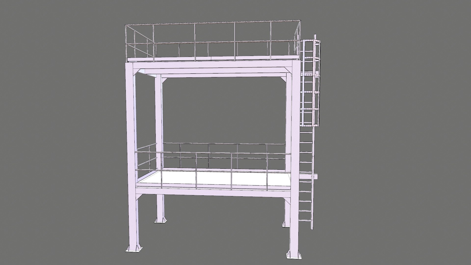 3D Platform Structure Model - TurboSquid 2316756