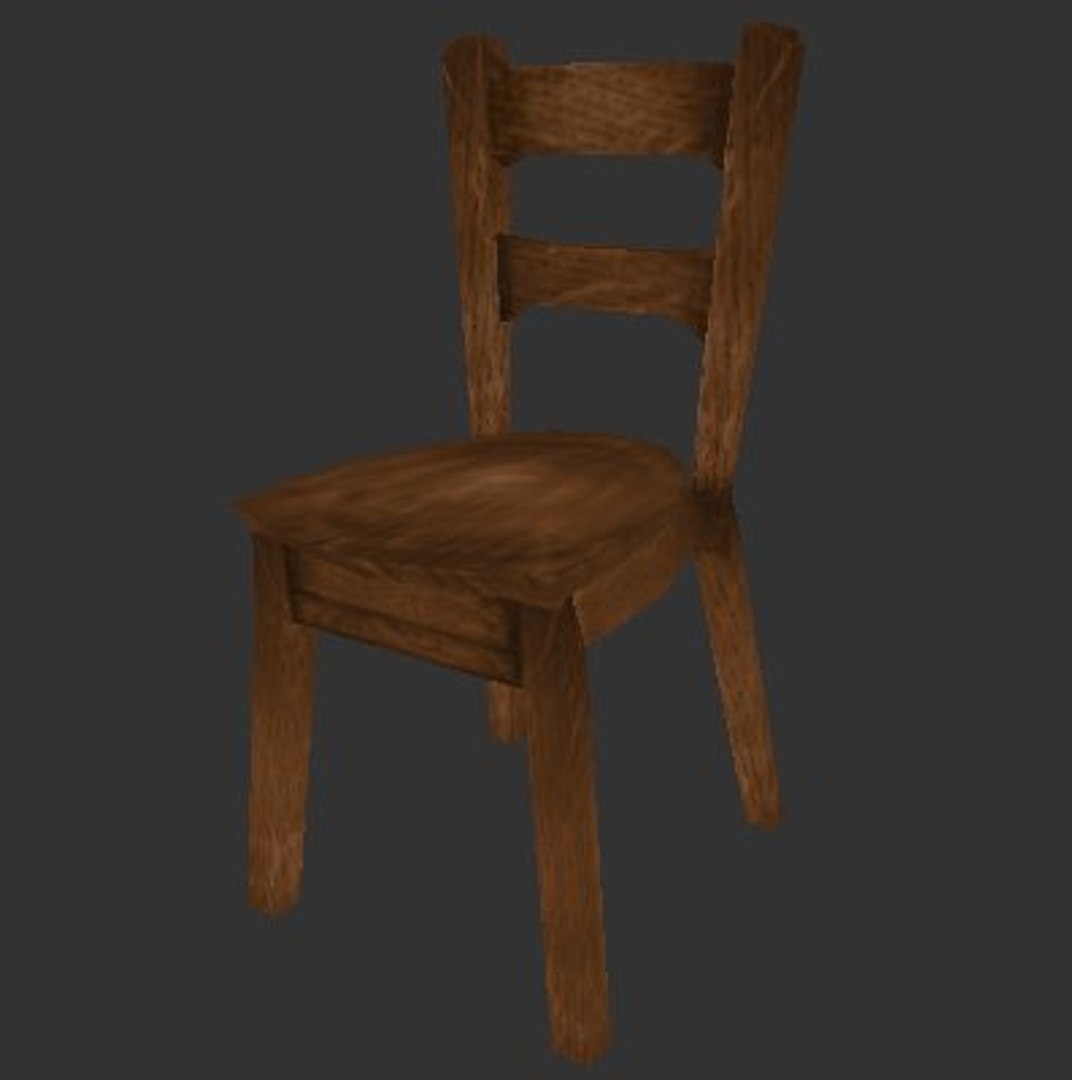 Wooden Chair Obj Free