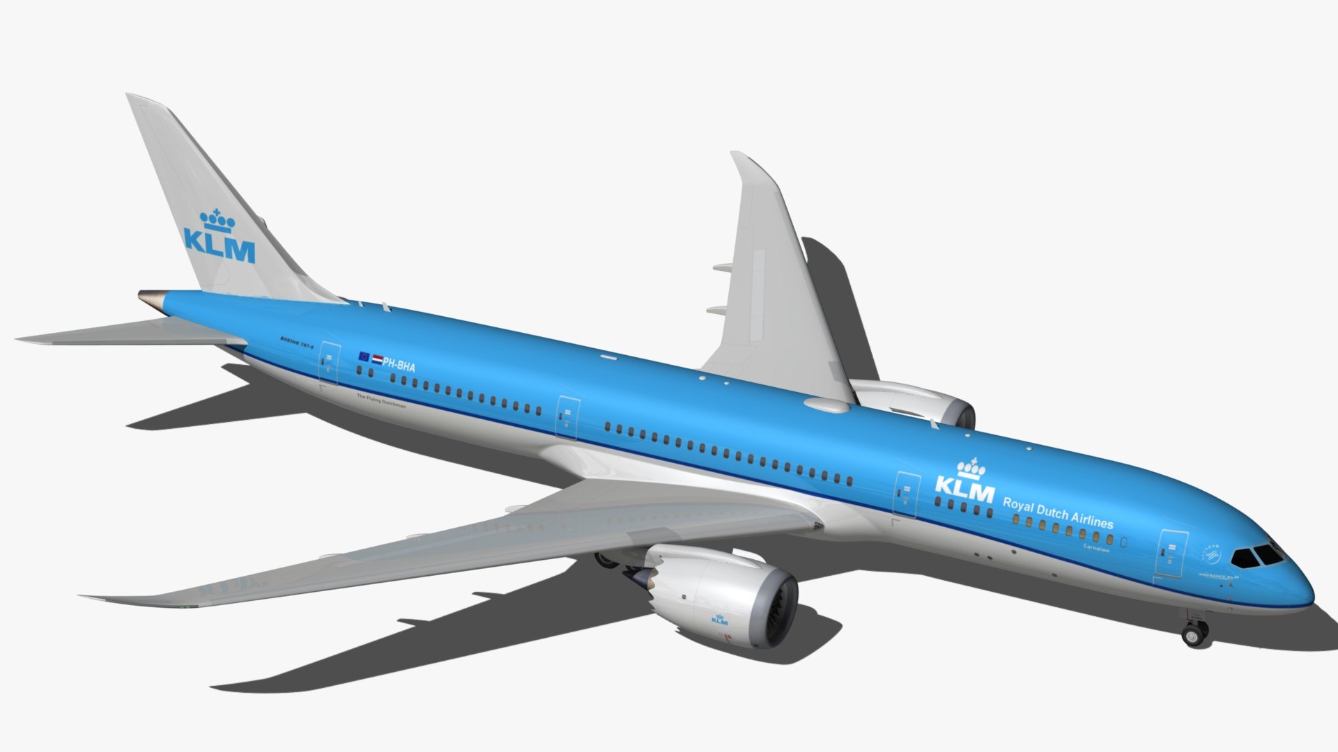 Boeing 787 KLM 3D Model - TurboSquid 1896139