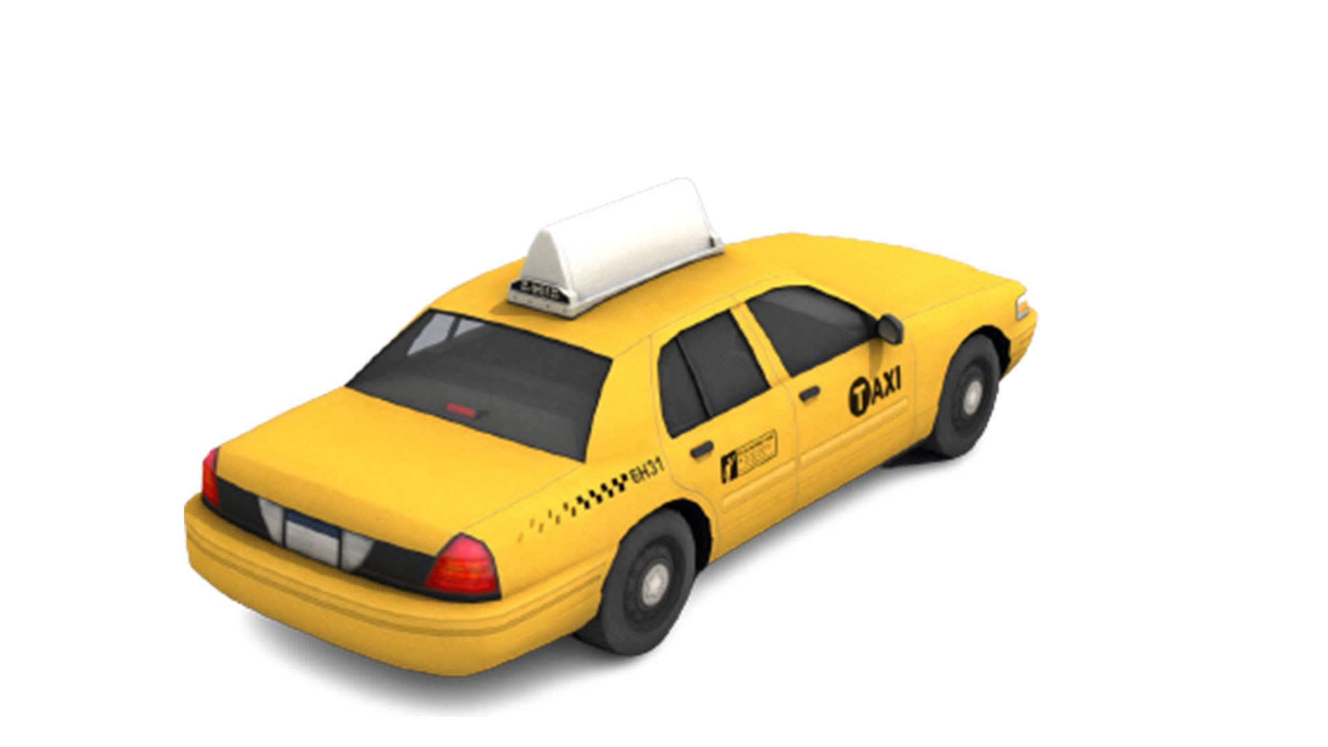 3D Low Poly Cab New York Yellow Taxi Model - TurboSquid 2115248