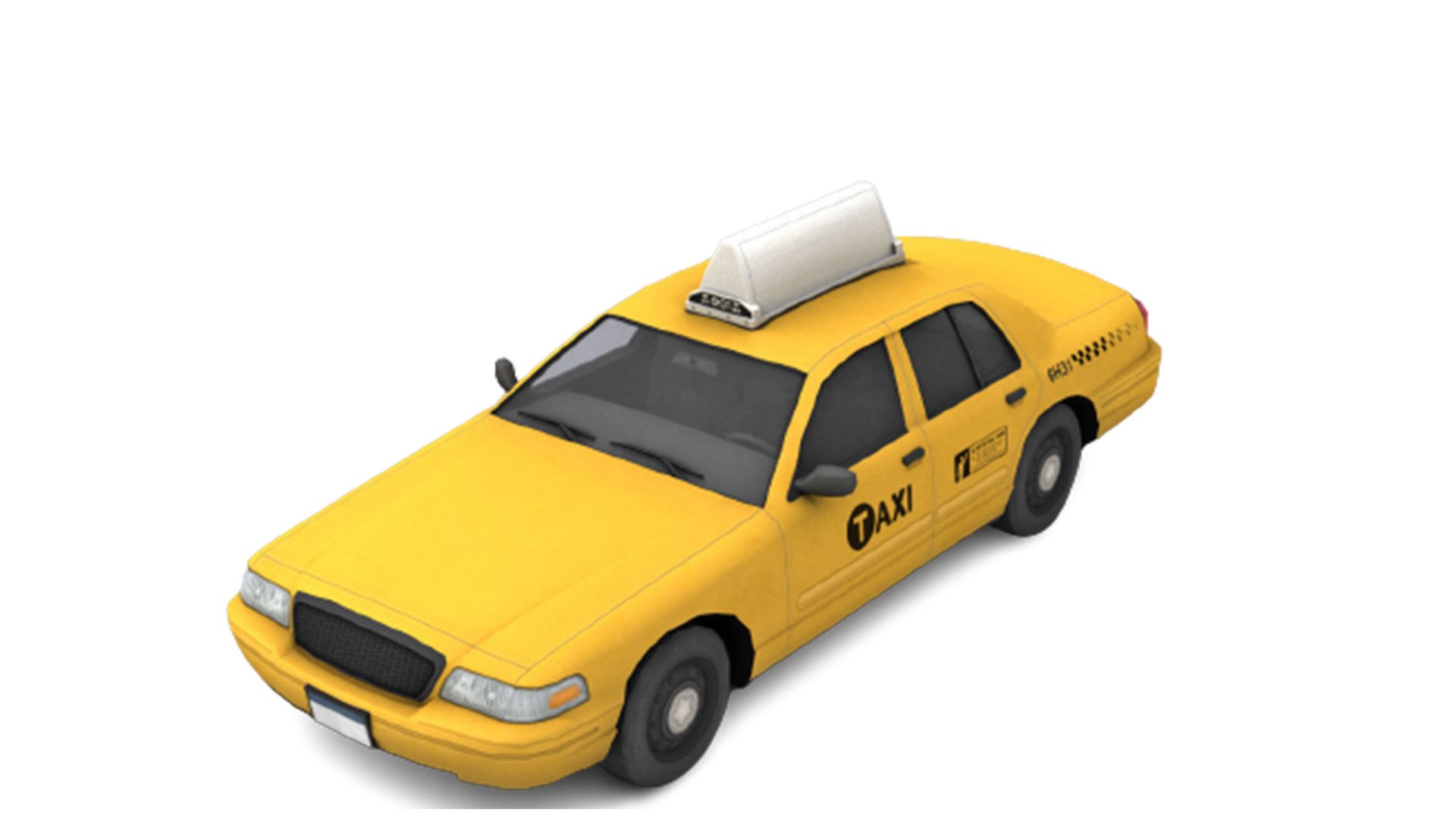 3D Low Poly Cab New York Yellow Taxi Model - TurboSquid 2115248