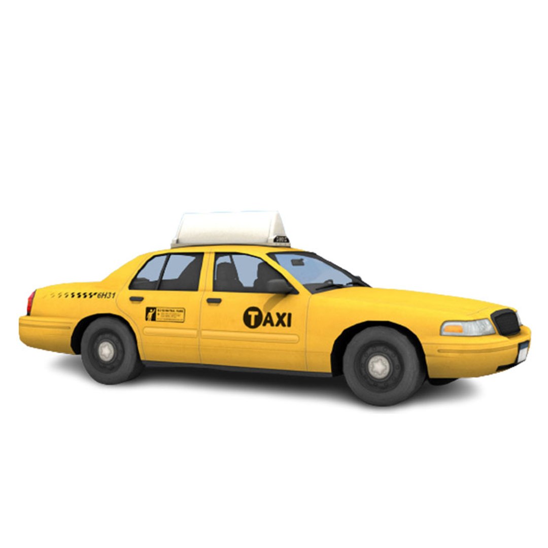 3D Low Poly Cab New York Yellow Taxi Model - TurboSquid 2115248