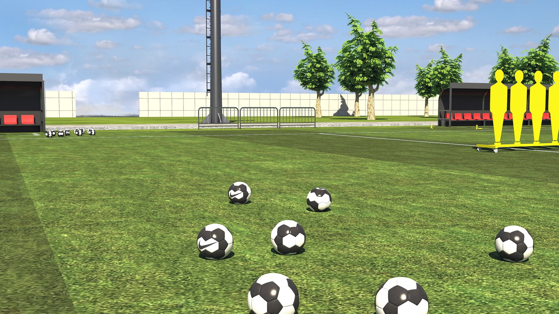 3D model football training ground - TurboSquid 1559286