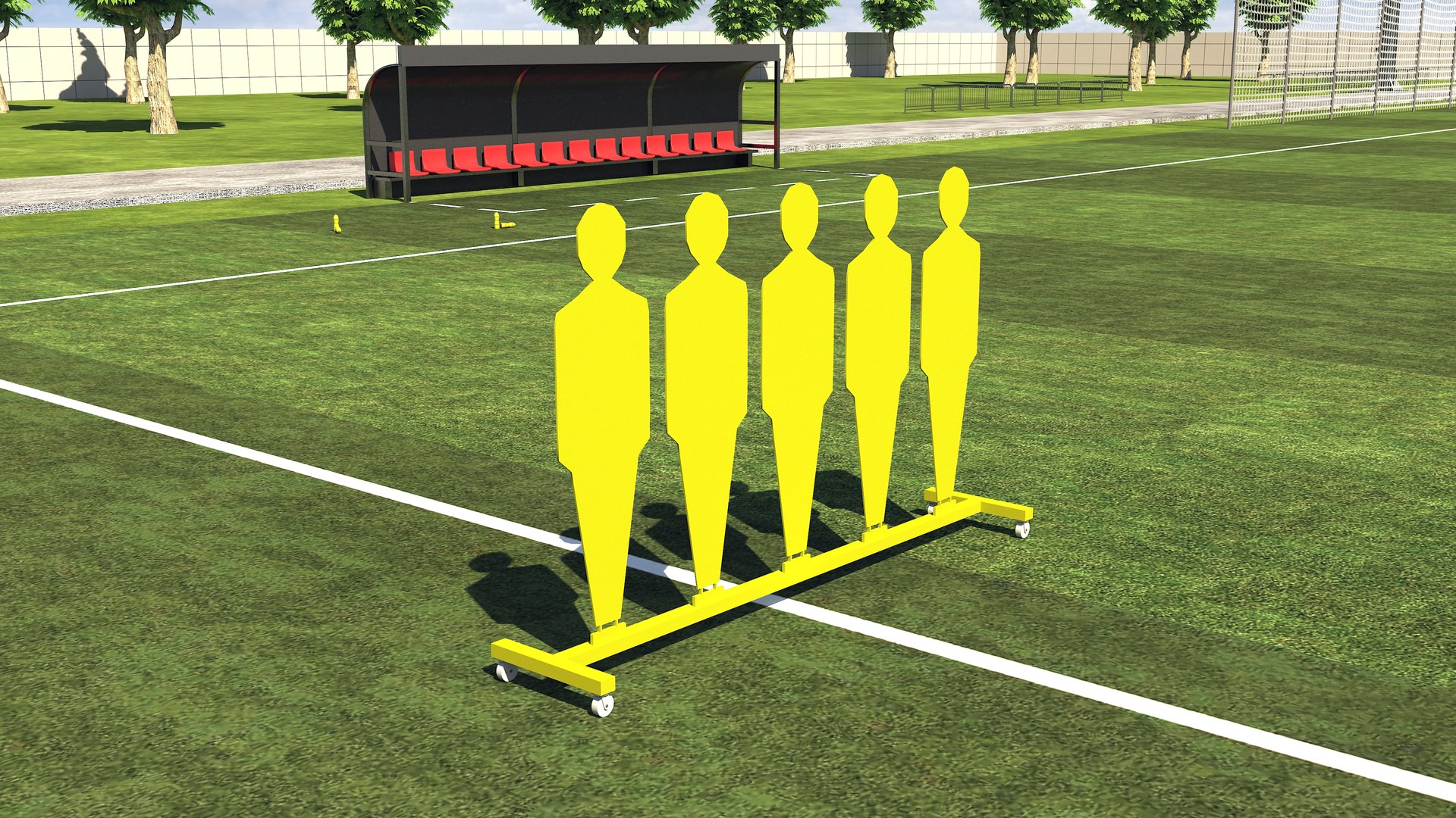 3D model football training ground - TurboSquid 1559286