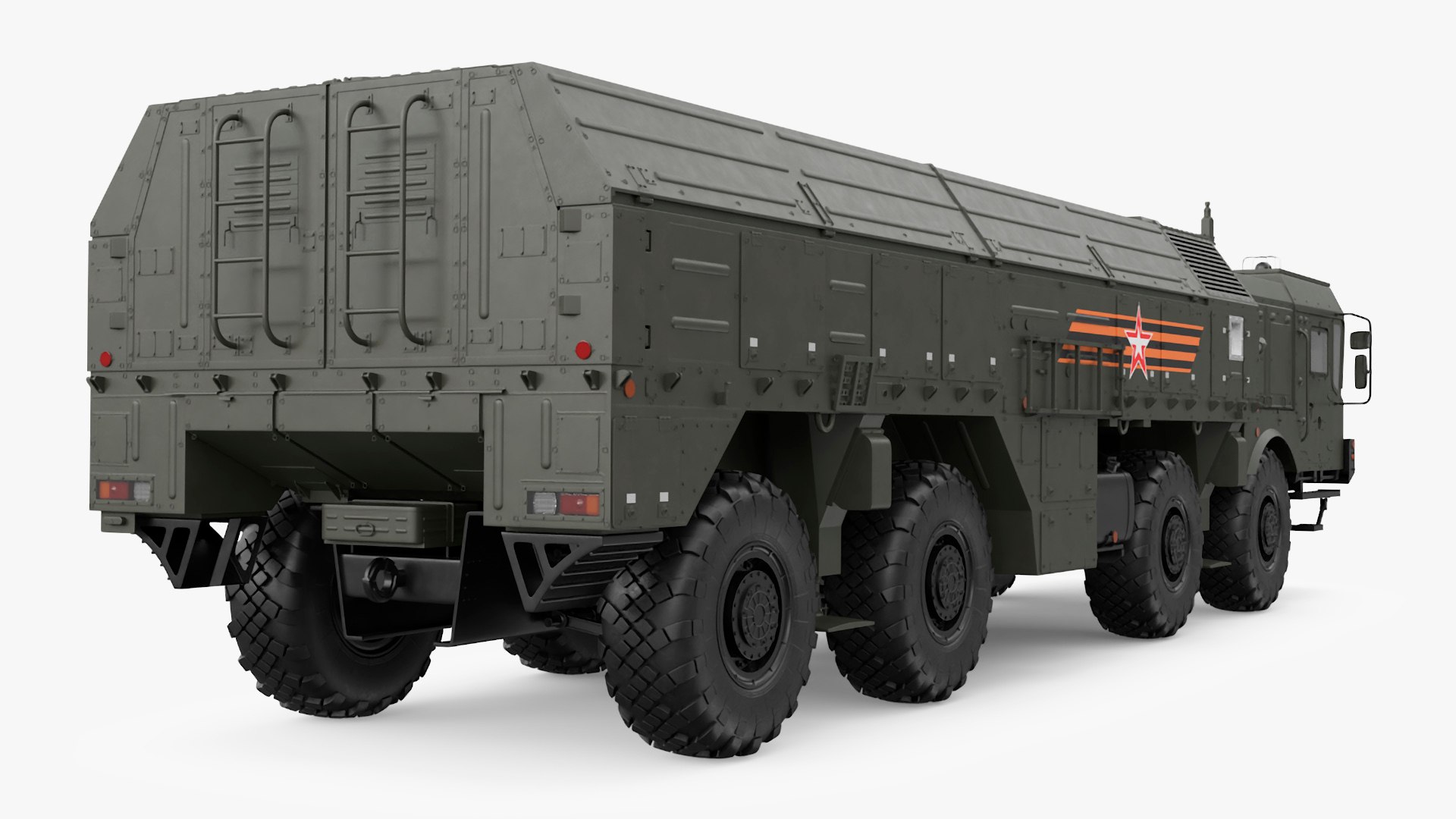 Tactical Missile System Iskander SS-26 Stone Rigged Model - TurboSquid ...